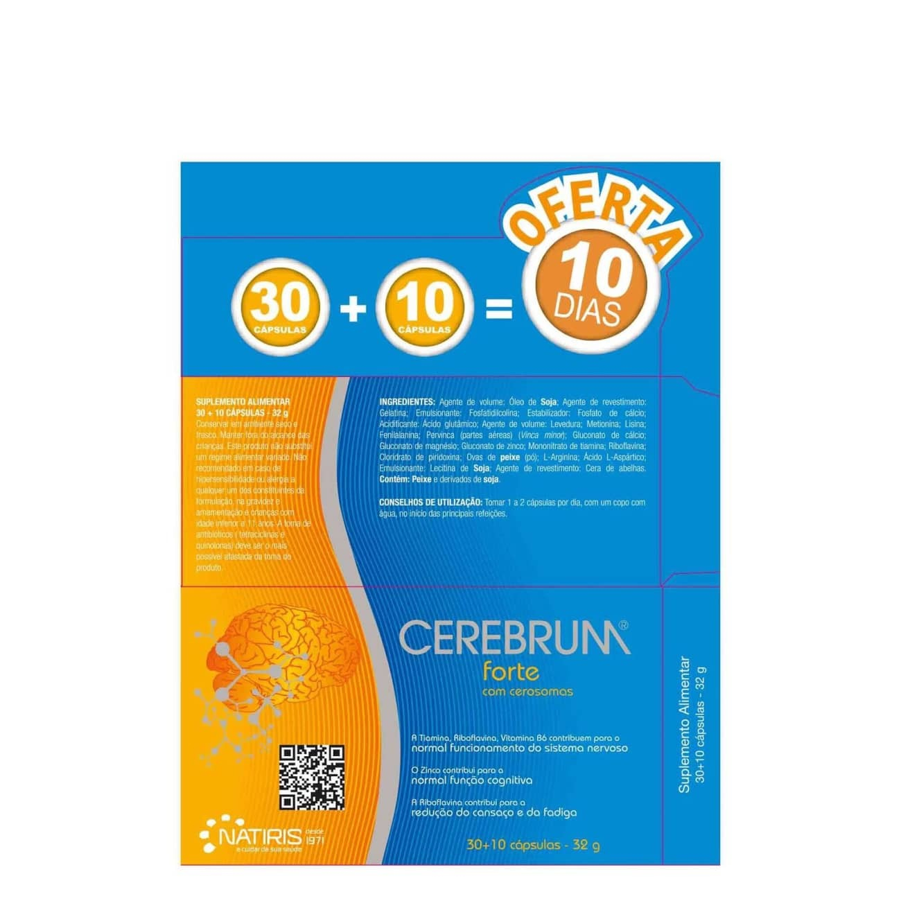 Cerebrum Forte Cápsulas 30 + 10unid.